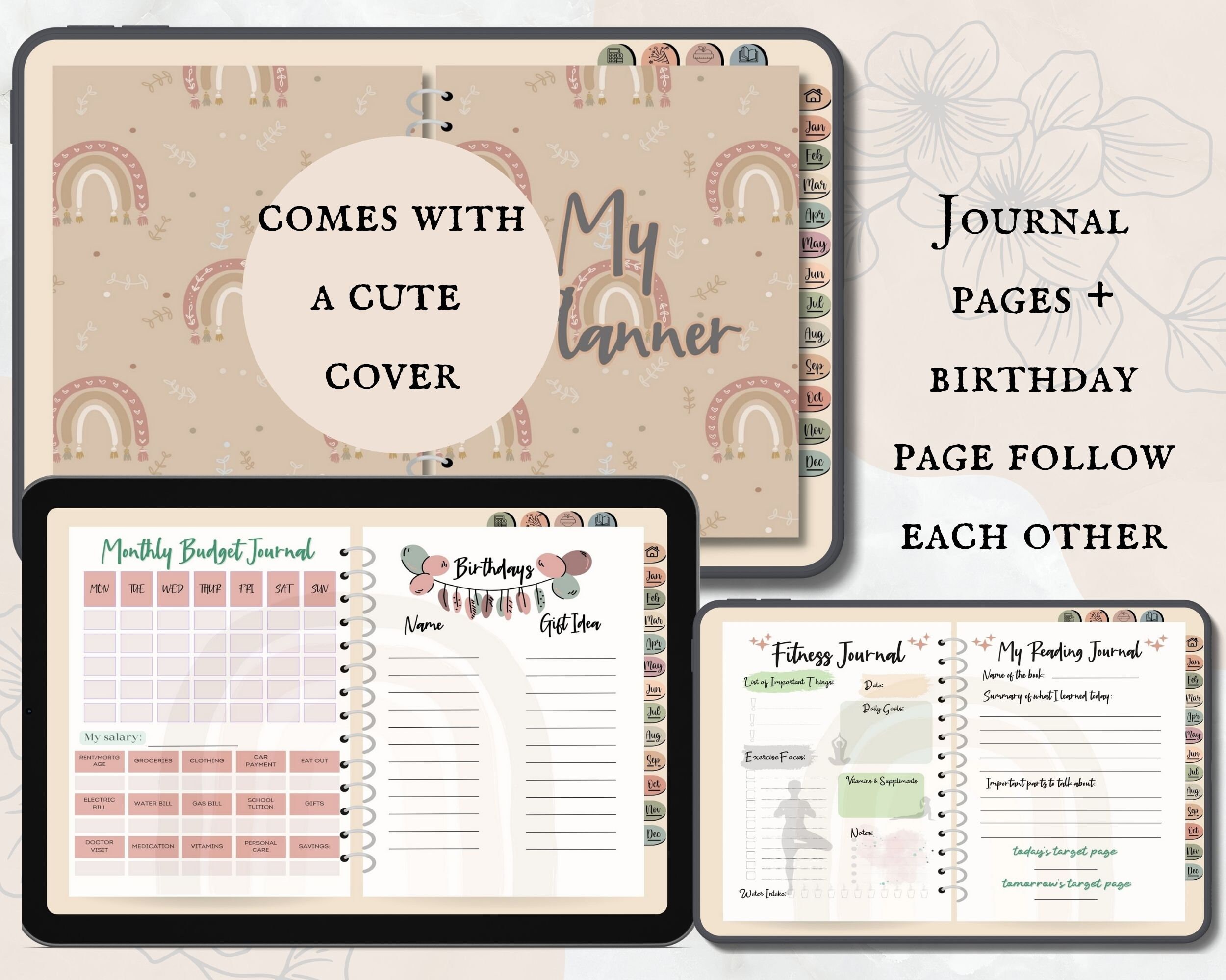 2023 Undated Digital Planner, Goodnotes Planner, Notability Planner ...
