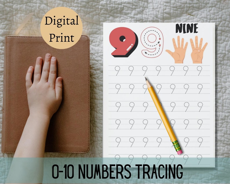 Number Tracing Worksheets, Preschool Handwriting Worksheets ...