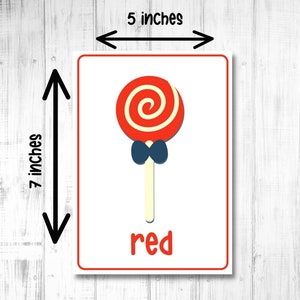 Kindergarten Colors Poster Printable, Toddler Flashcards Printable ...