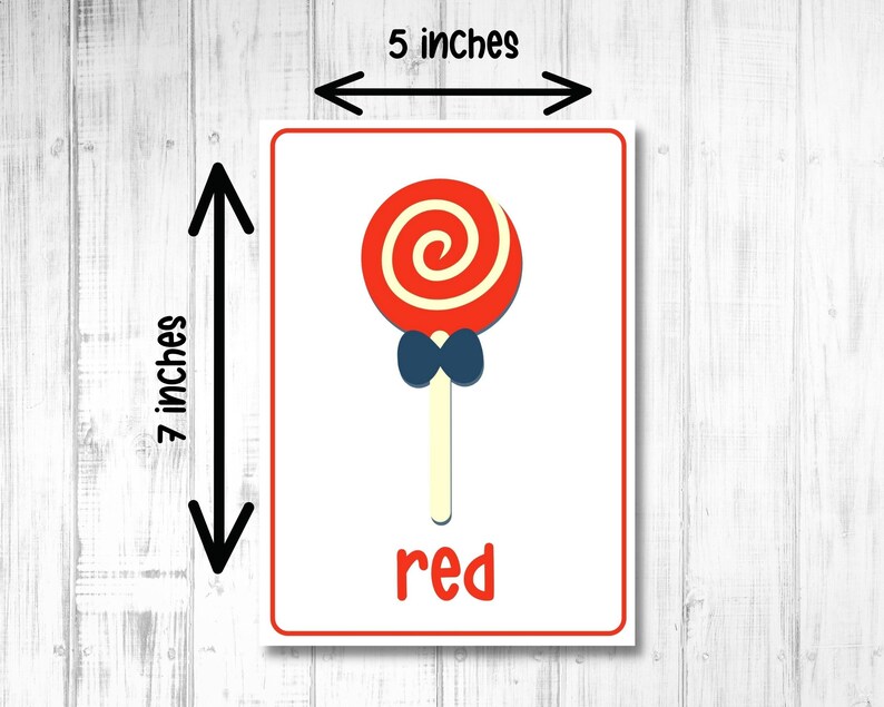 Kindergarten Colors Poster Printable Toddler Flashcards - Etsy