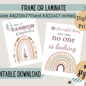 Motivational Quotes Wall Art, Inspirational Quotes Home Decor Printable ...