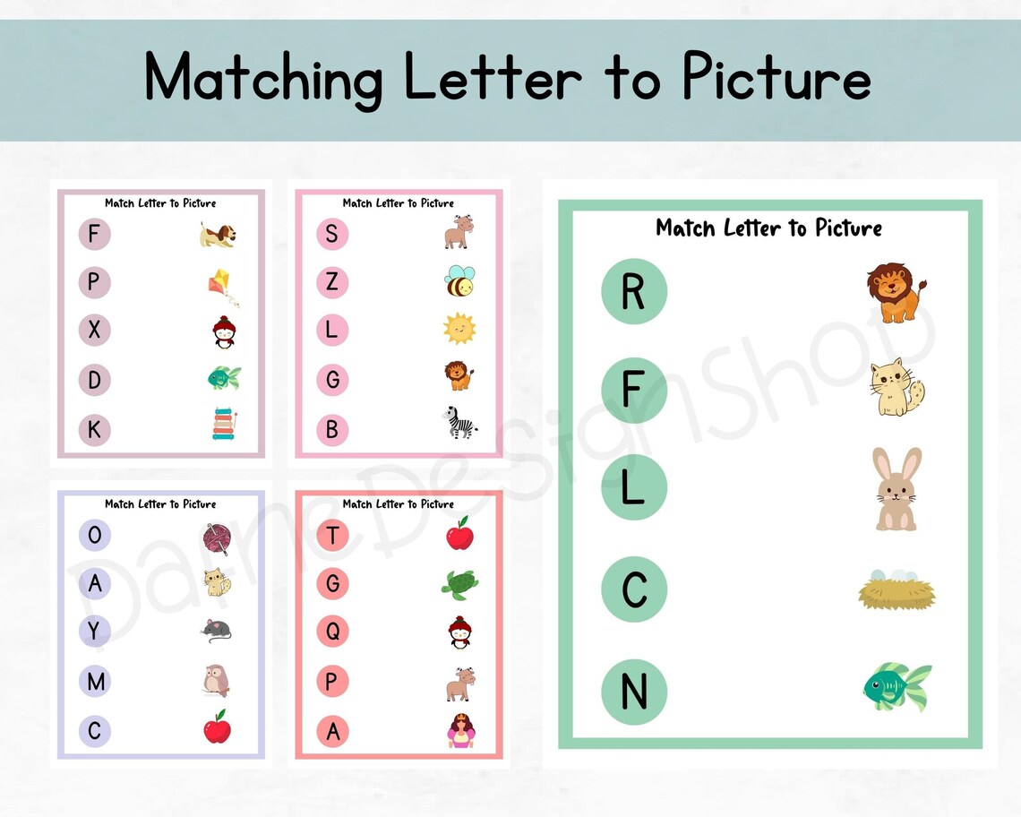 Alphabet Letters Printable Activity Bundle, Letter Practice Worksheets ...