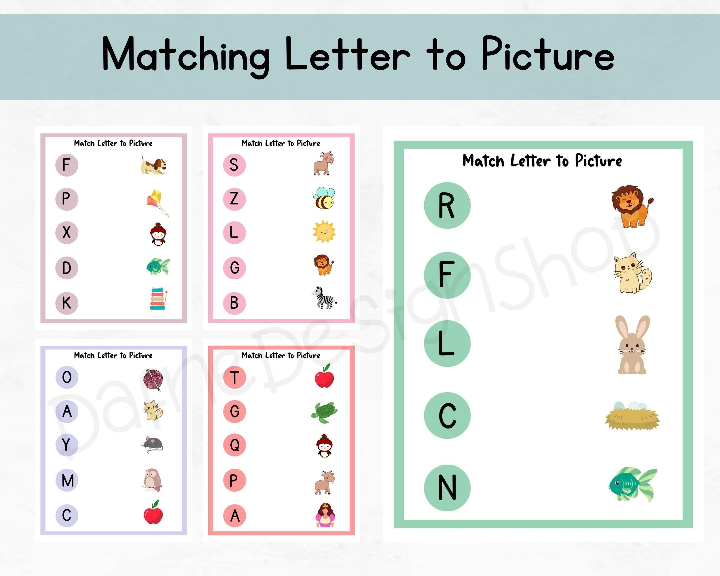 Alphabet Letters Printable Activity Bundle, Letter Practice Worksheets ...