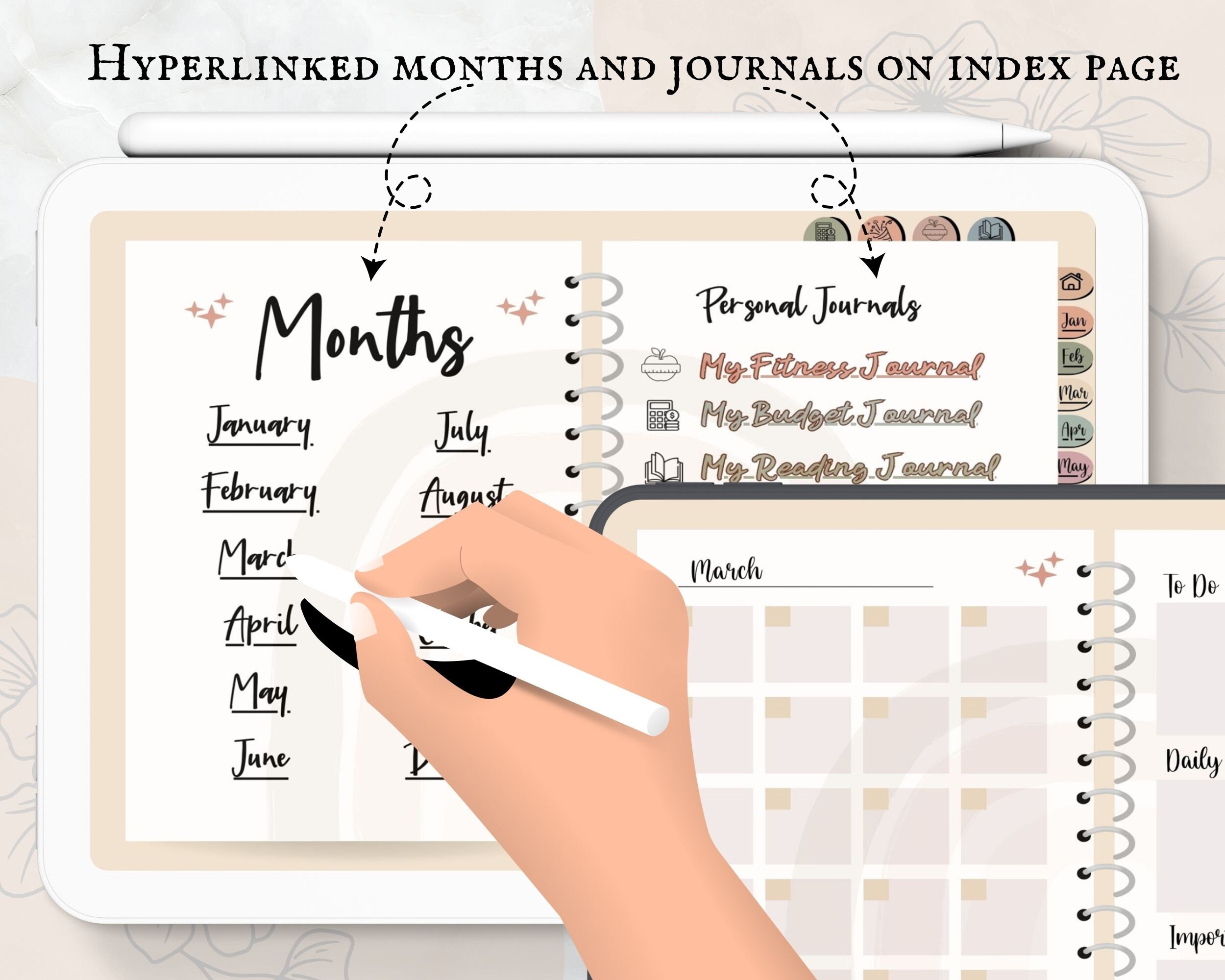 2023 Undated Digital Planner, Goodnotes Planner, Notability Planner ...