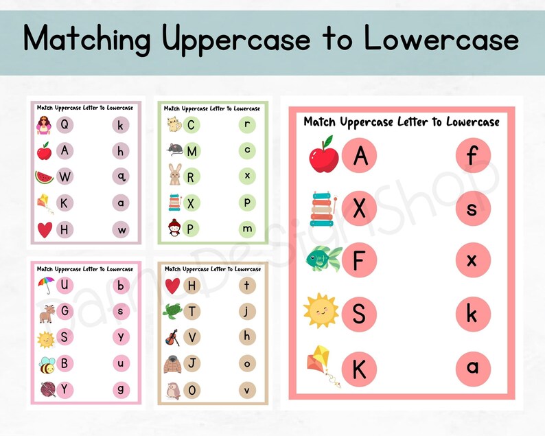 Alphabet Letters Printable Activity Bundle, Letter Practice Worksheets ...