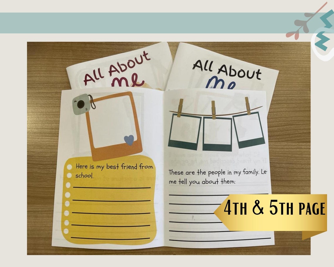 All About Me Printable for Kids, All About Me Activity Sheets, First ...
