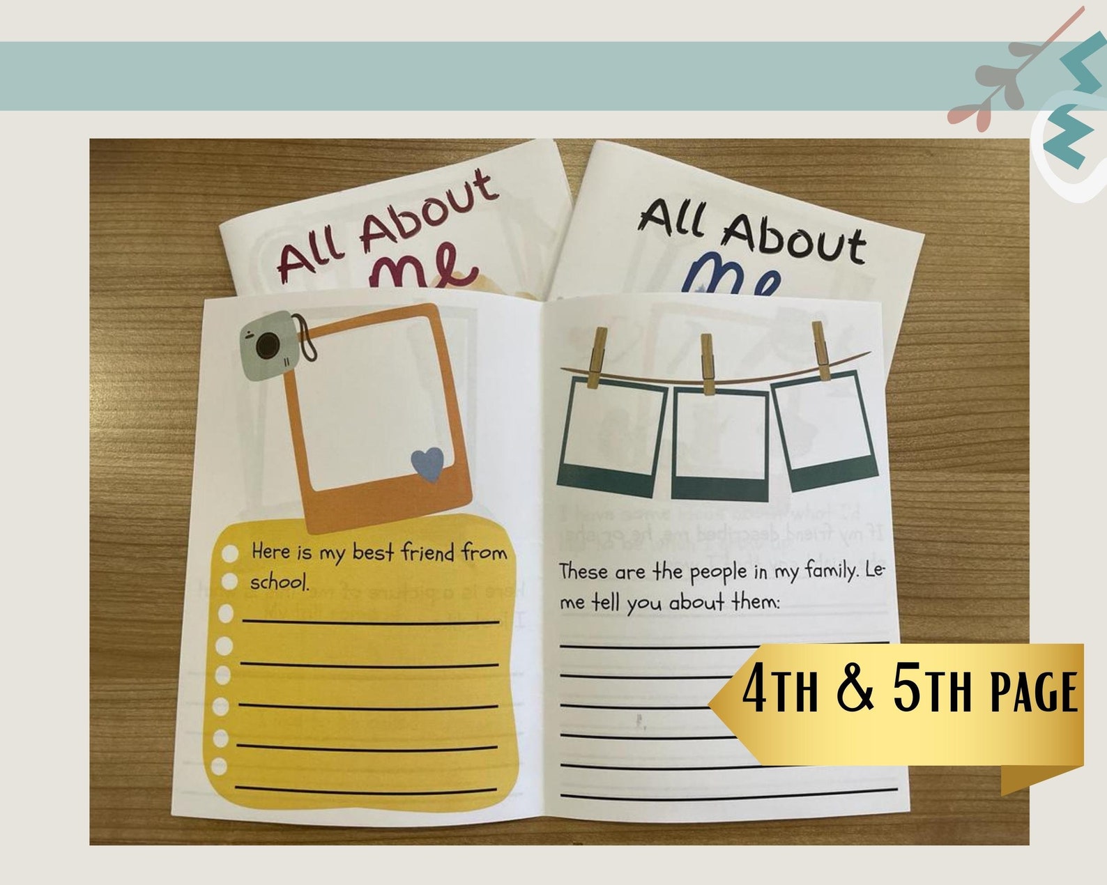 All About Me Printable for Kids, All About Me Activity Sheets, First ...