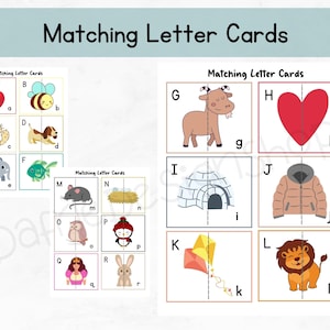 Alphabet Letters Printable Activity Bundle, Letter Practice Worksheets ...