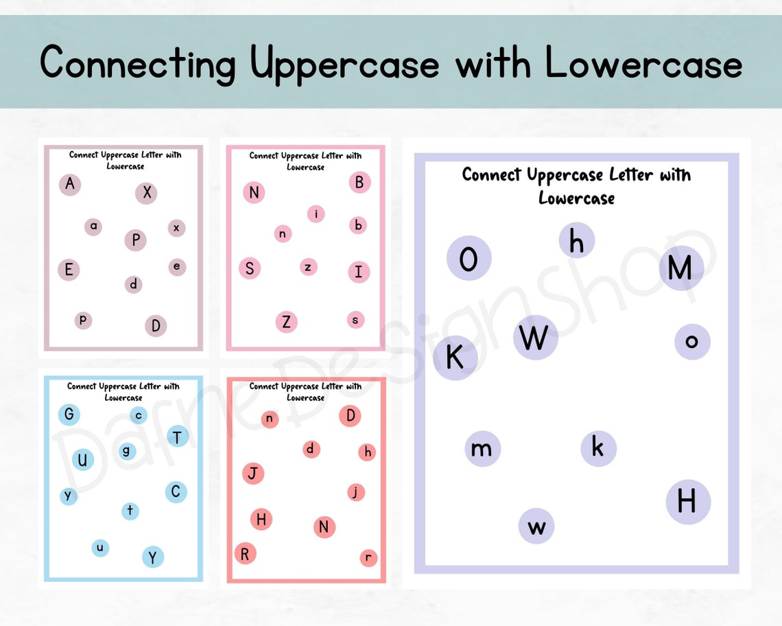 Alphabet Letters Printable Activity Bundle, Letter Practice Worksheets ...