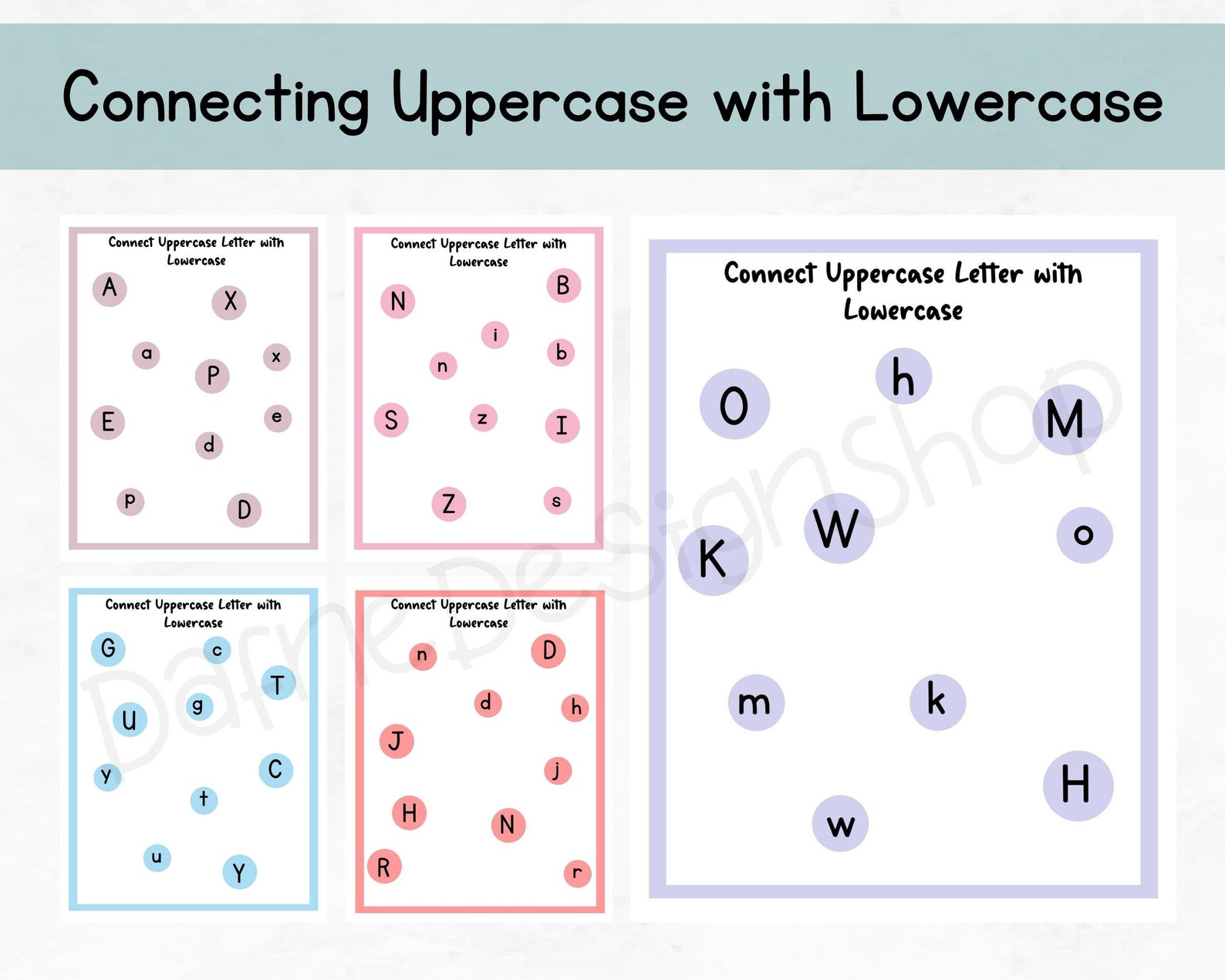 Alphabet Letters Printable Activity Bundle, Letter Practice Worksheets ...