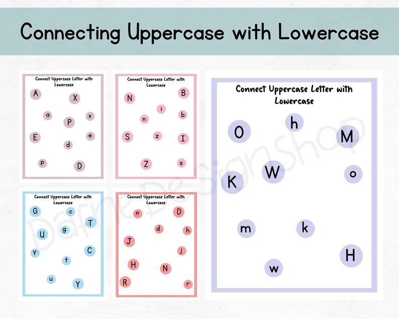 Alphabet Letters Printable Activity Bundle, Letter Practice Worksheets ...