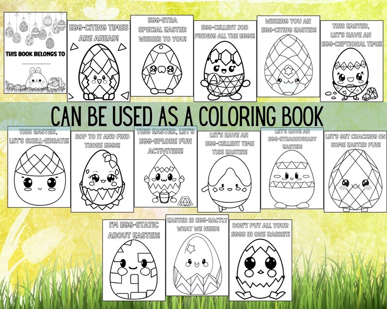 Easter Egg Coloring Pages for Kids, Easter Coloring Sheets, Easter Egg ...