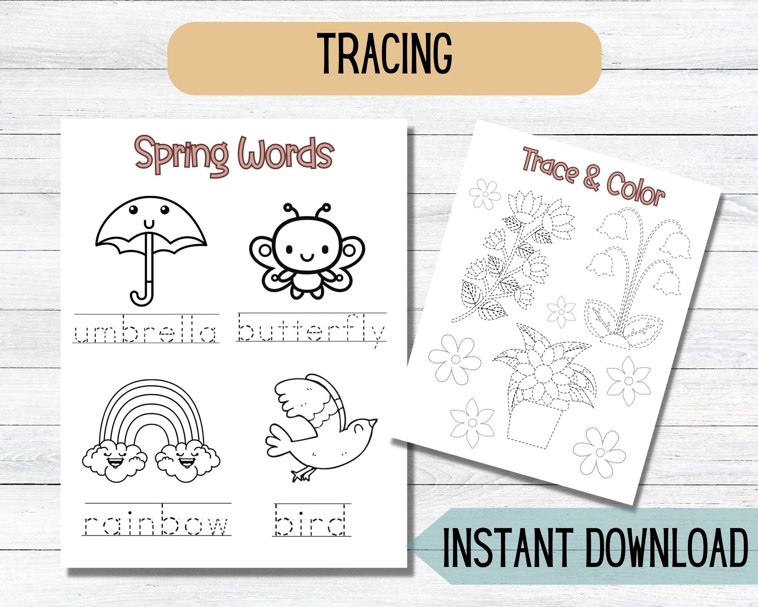 Spring Printable Activity Bundle for Preschool Spring Activity Pack ...