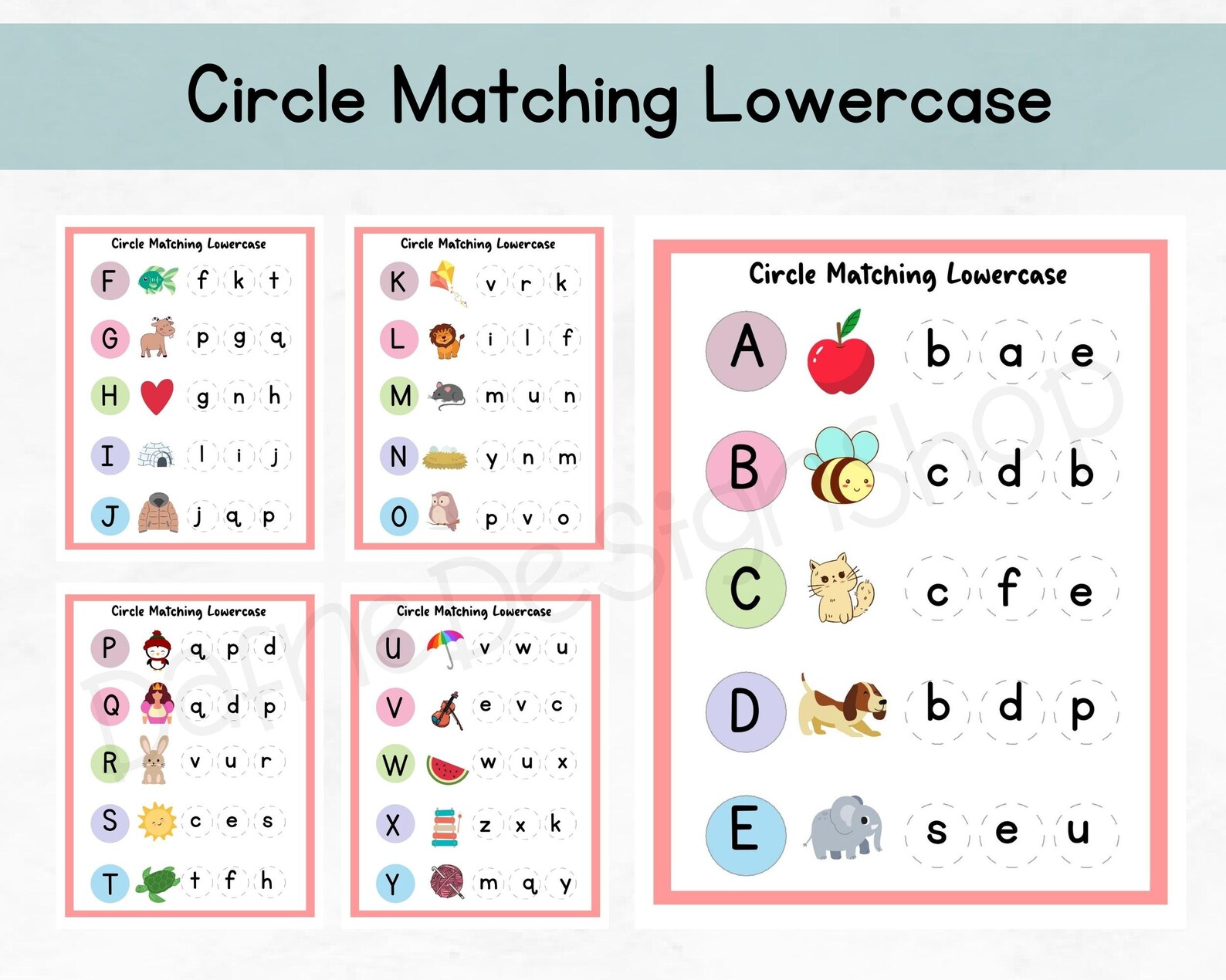Alphabet Letters Printable Activity Bundle, Letter Practice Worksheets ...