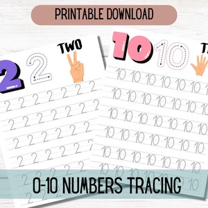 Number Tracing Worksheets, Preschool Handwriting Worksheets ...