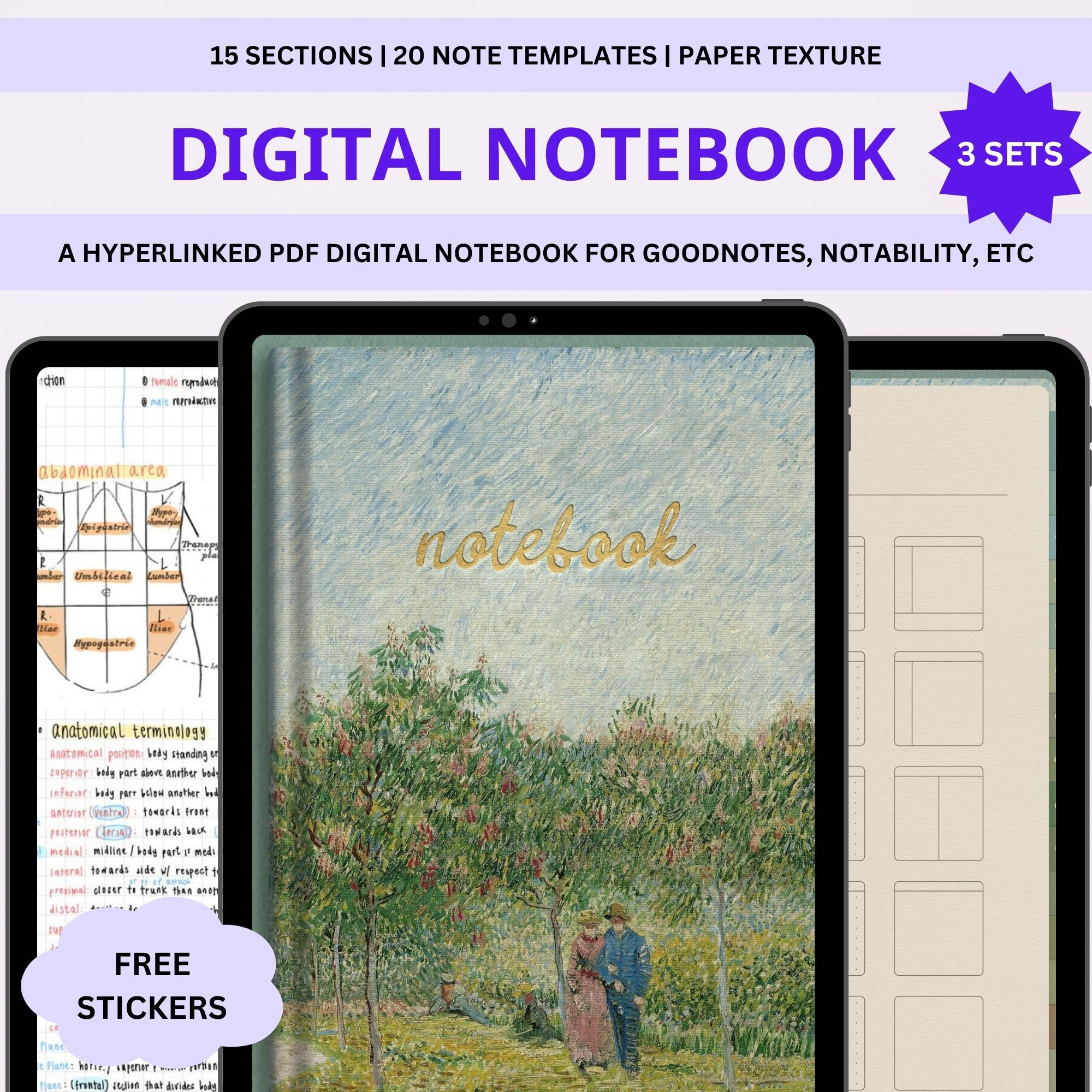 Digital Notebook, Digital Notes, Cornell Journal, Goodnotes Cornell ...