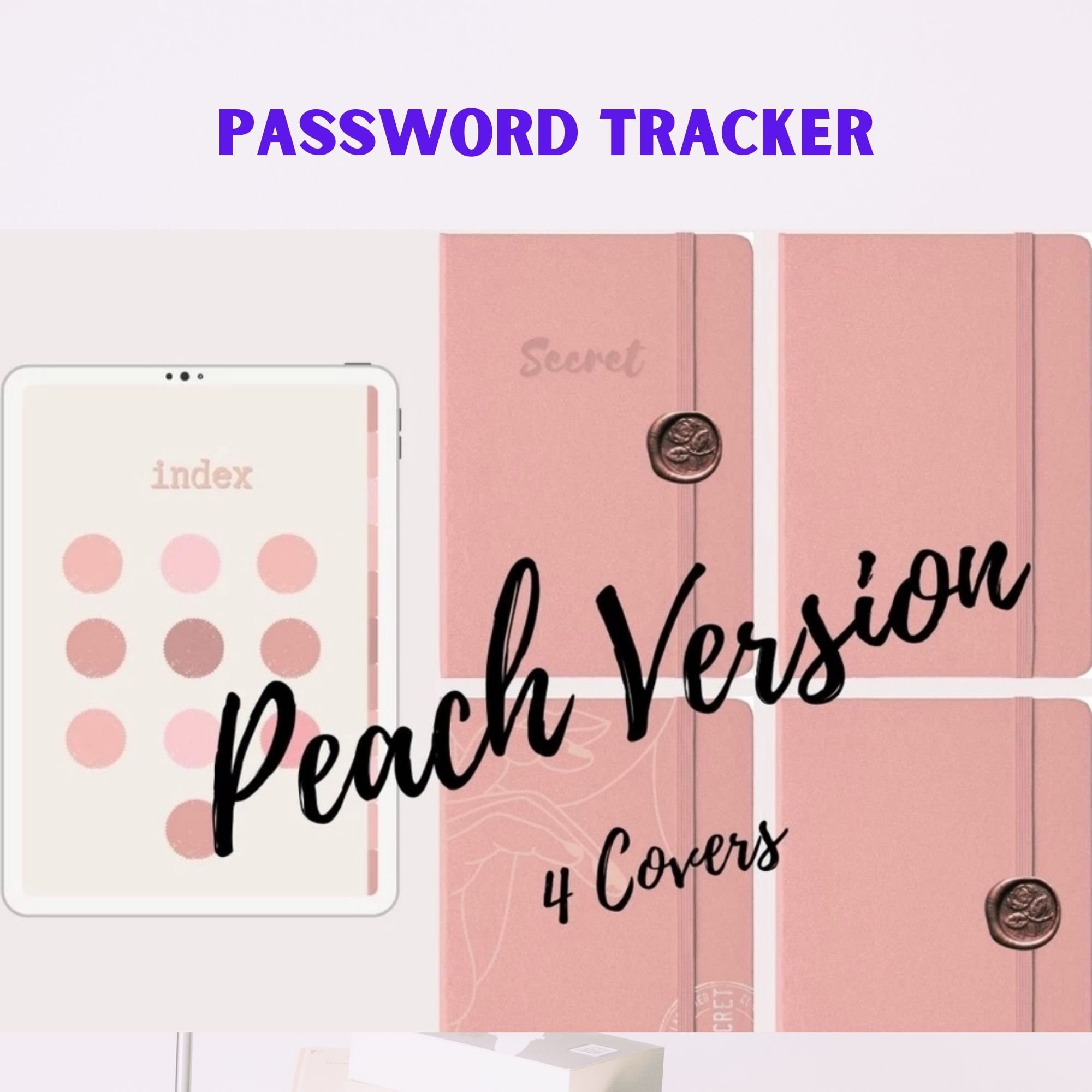 Digital Password Tracker Printable, Fillable Password Book, Password ...