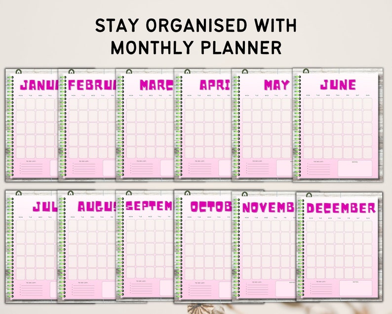 Pink Digital Diary, Digital Planner Notes, iPad Planner, Undated ...