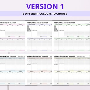 Weekly Budget Planner Printable, Weekly Budget Digital, Financial ...