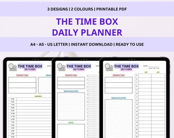 Weekly Time Block Template - Etsy