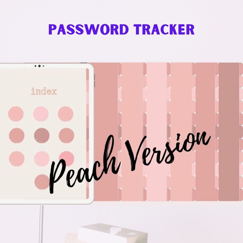 Digital Password Tracker Printable, Fillable Password Book, Password ...