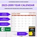 Lifetime Monthly Calendar Template Excel, 2024 Monthly Calendar ...