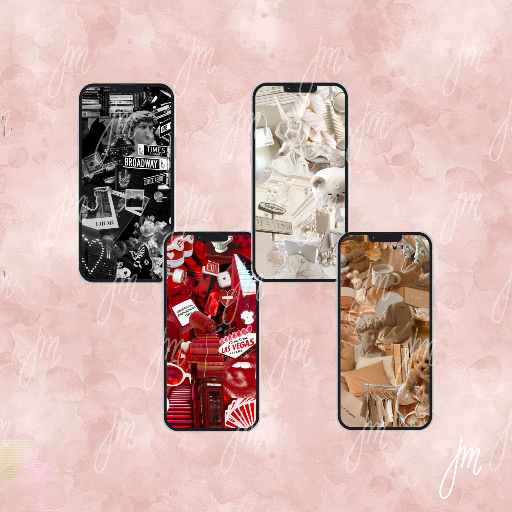 Collage Phone Wallpapers / Mobile Collage Wallpaper - Etsy