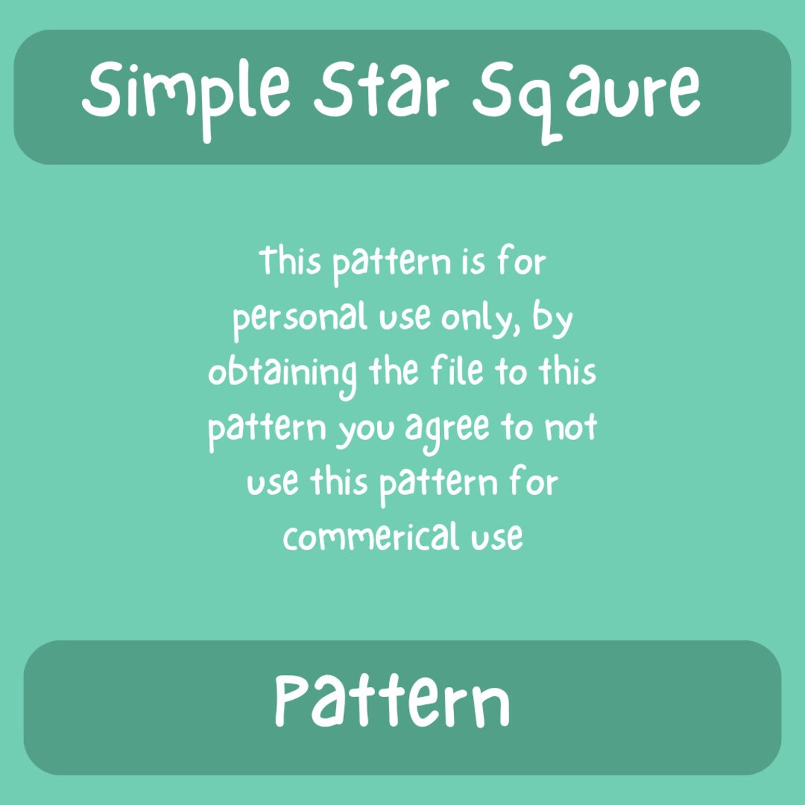 Simple Star Square Pattern, Granny Square, Crochet Star, Crochet Square ...