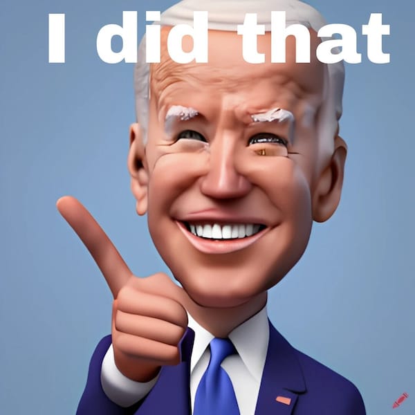 Joe Biden I Did That Sticker - Etsy