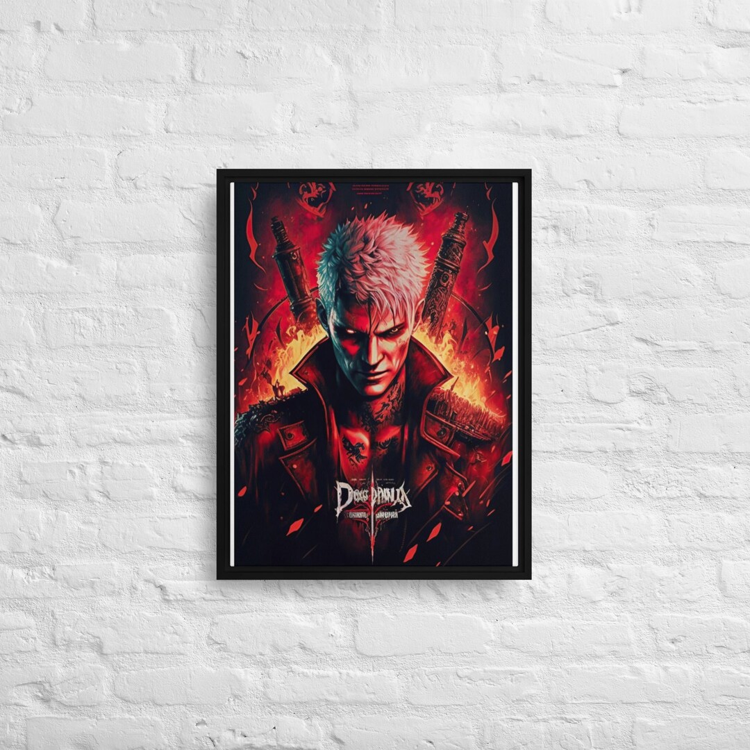 Devil May Cry Poster Framed Canvas - Etsy