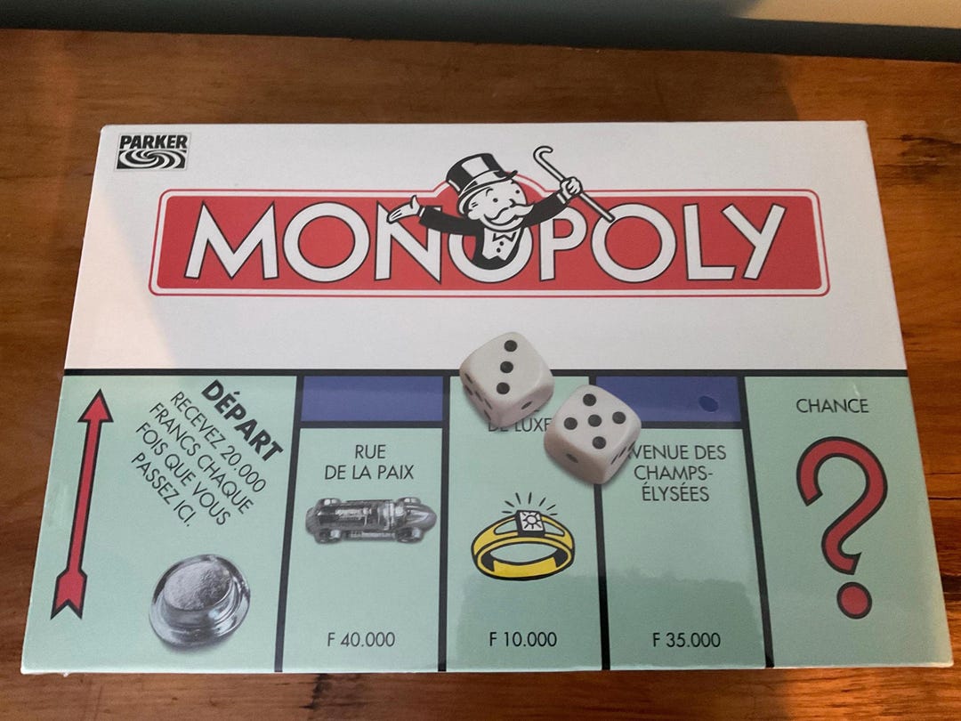 French Monopoly Board Game - Etsy