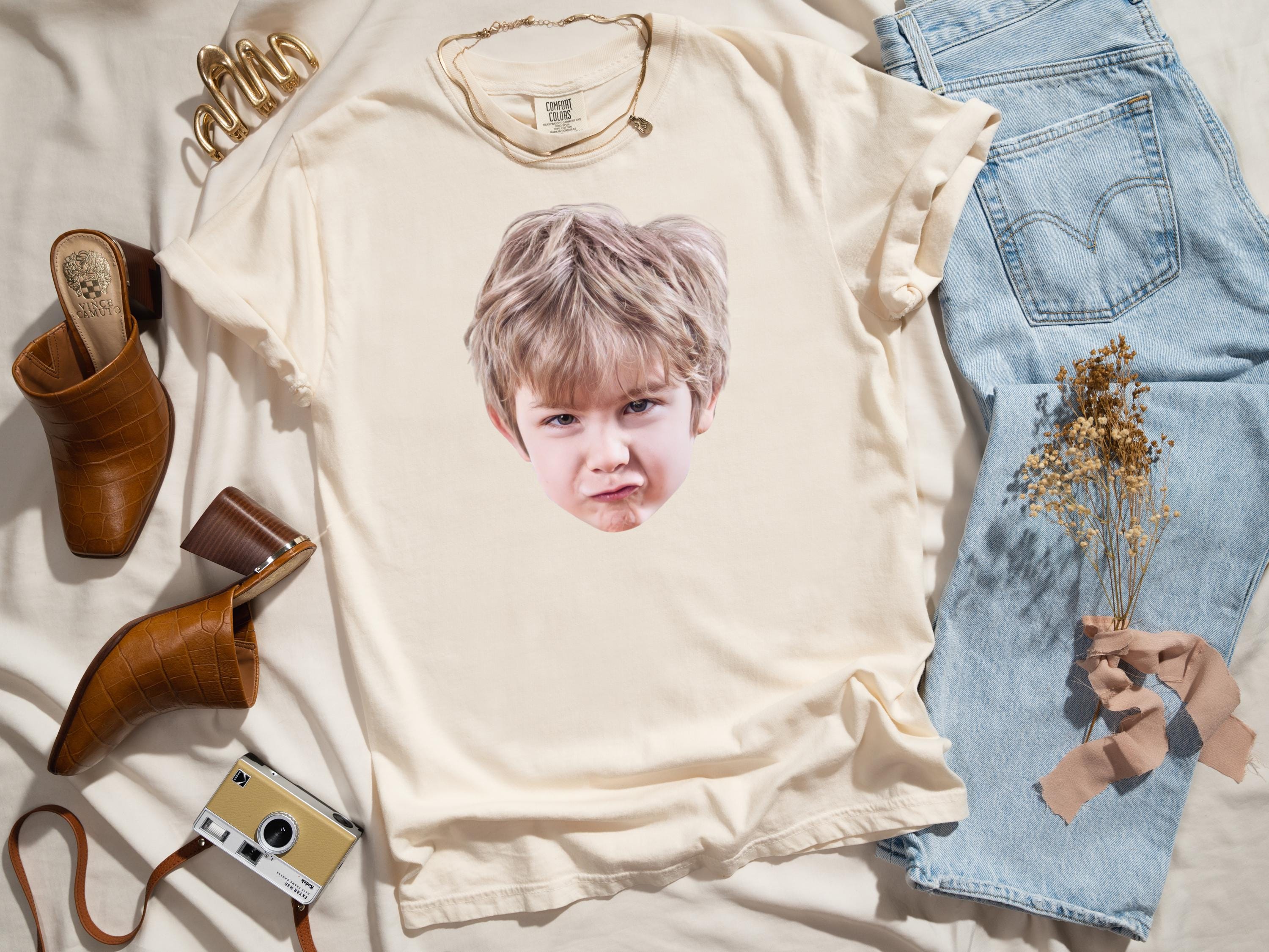 Custom Photo Face Shirt: Comfort Colors Family Gift - Etsy