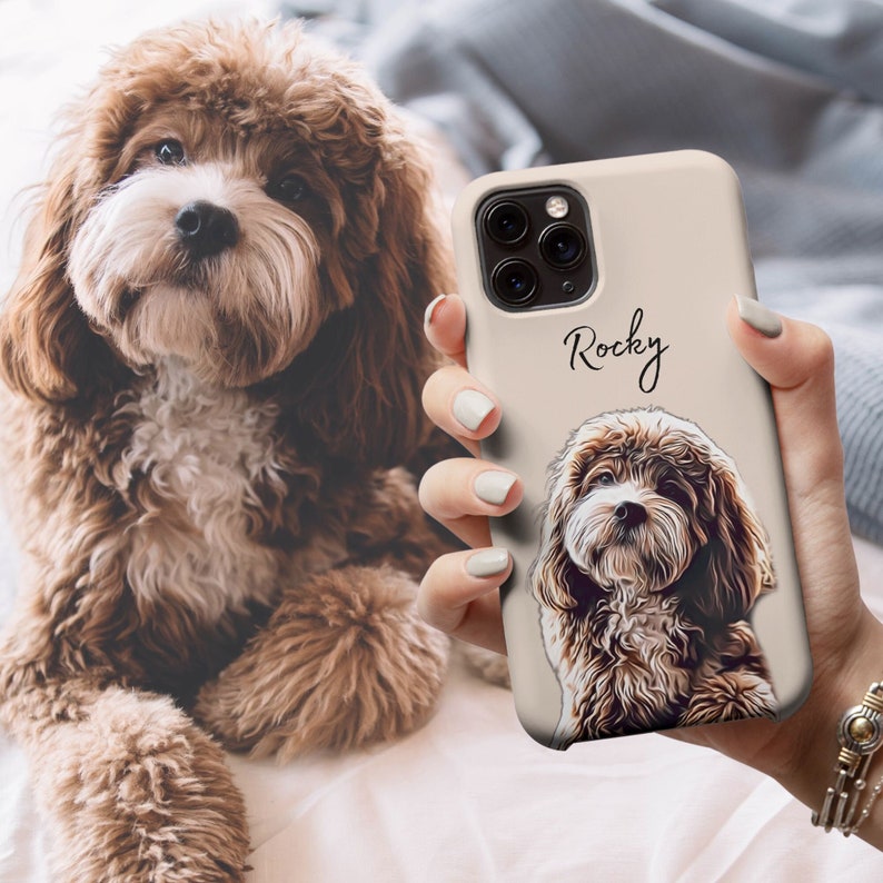 Custom Pet Phone Case Using Pet Photo Name Custom Dog Phone - Etsy