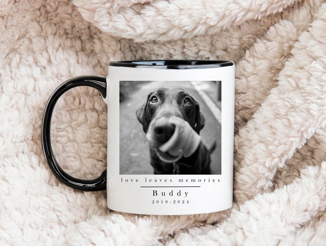 Custom Pet Photo Mug: Personalized Dog Memorial Gift - Etsy