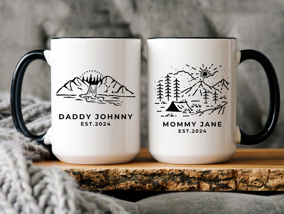 New Daddy and New Mommy Coffee Mug, Gift for New Parents, Parent to Be ...