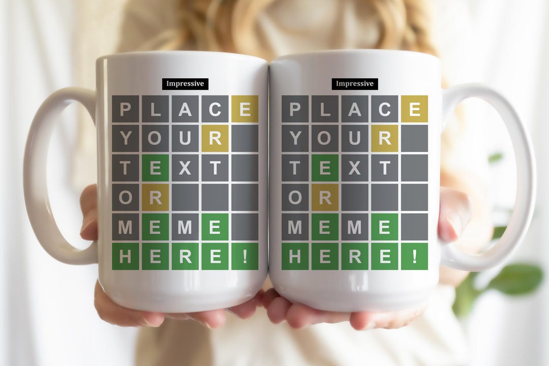 Custom Wordle Mug Personalized Wordle Mugs for Men and Women Birthday ...