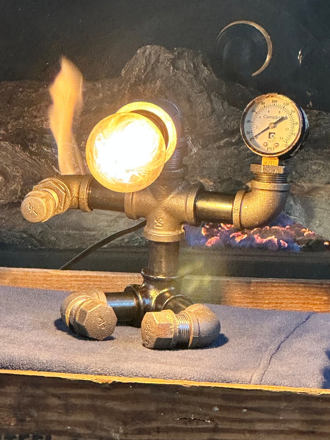 Industrial Steampunk Style Lamp - Etsy