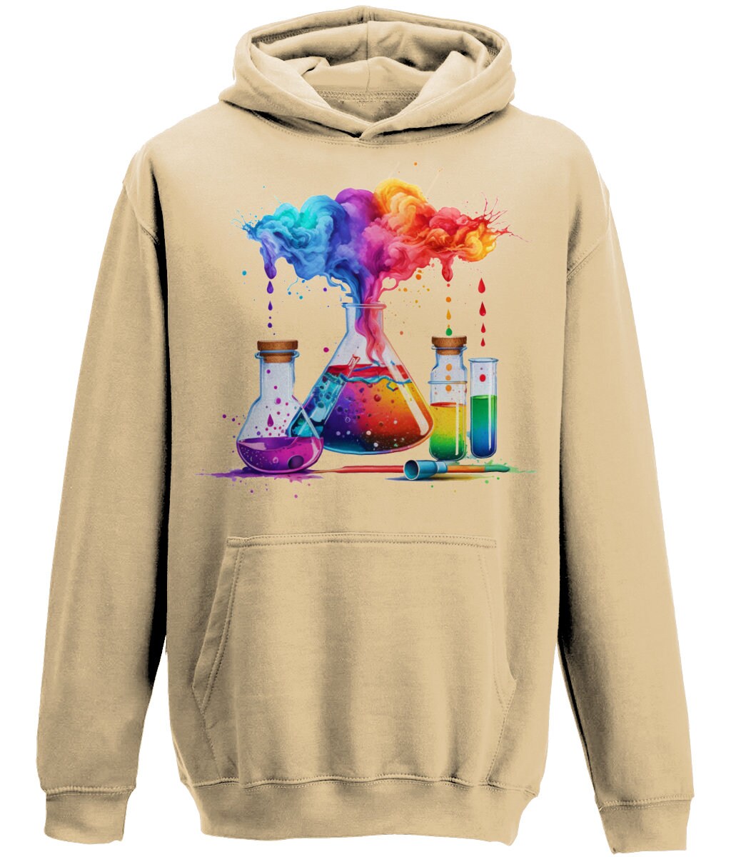 Rainbow Chemistry Kids Hoodie Science Unisex Pullover - Etsy