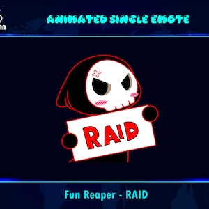 Animated Cute RAID Reaper Emote, Cute RAID Reaper Twitch Emote, Cute ...