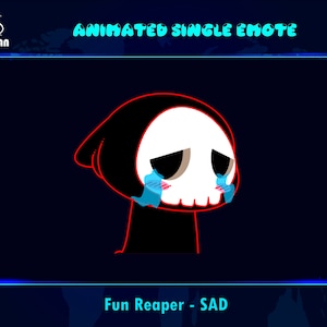Animated Cute Sad Reaper Emote, Cute Sad Reaper Twitch Emote, Sad ...