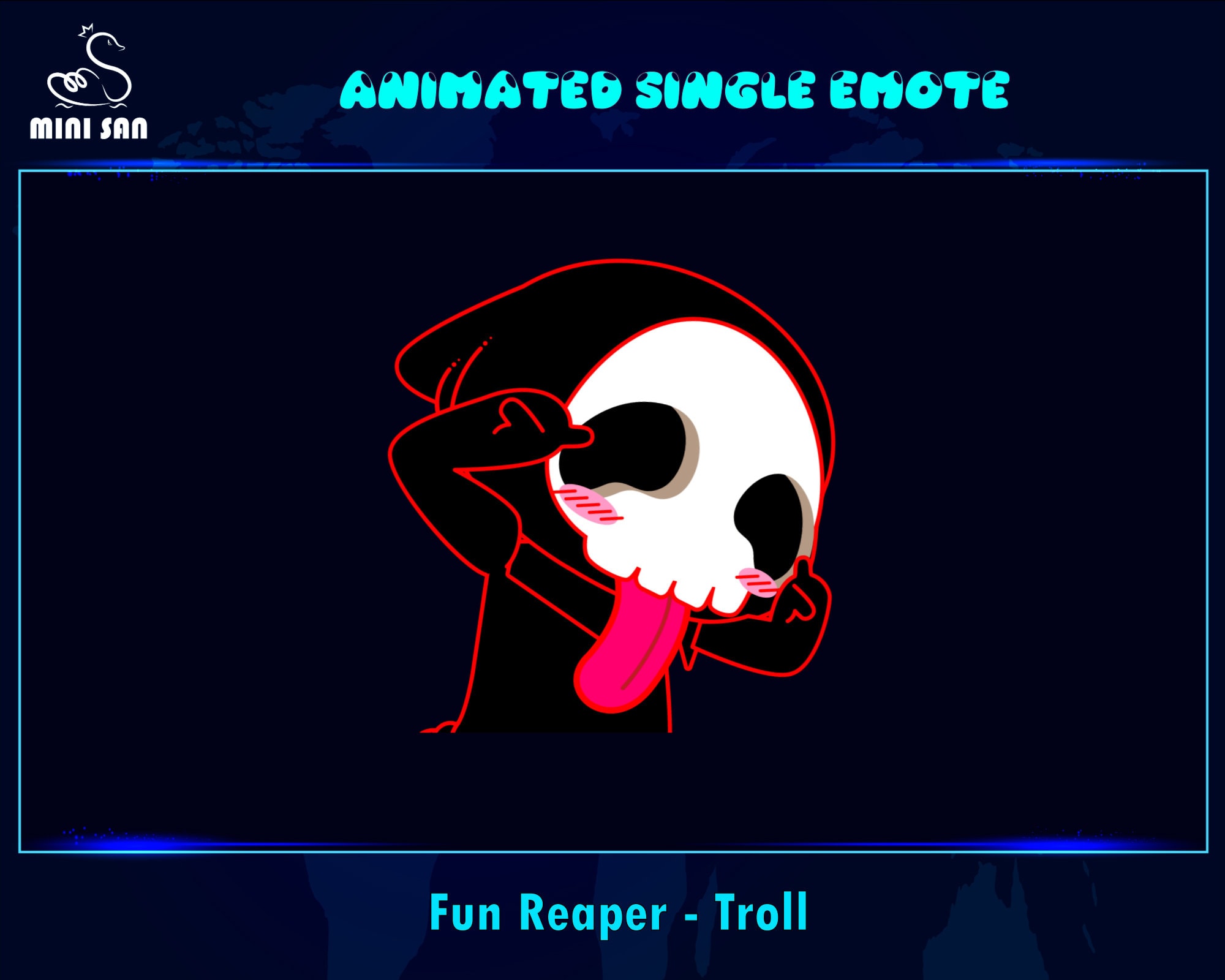 Animated Troll Cute Reaper Emote, Cute Reaper Twitch Emote, Cute Reaper ...