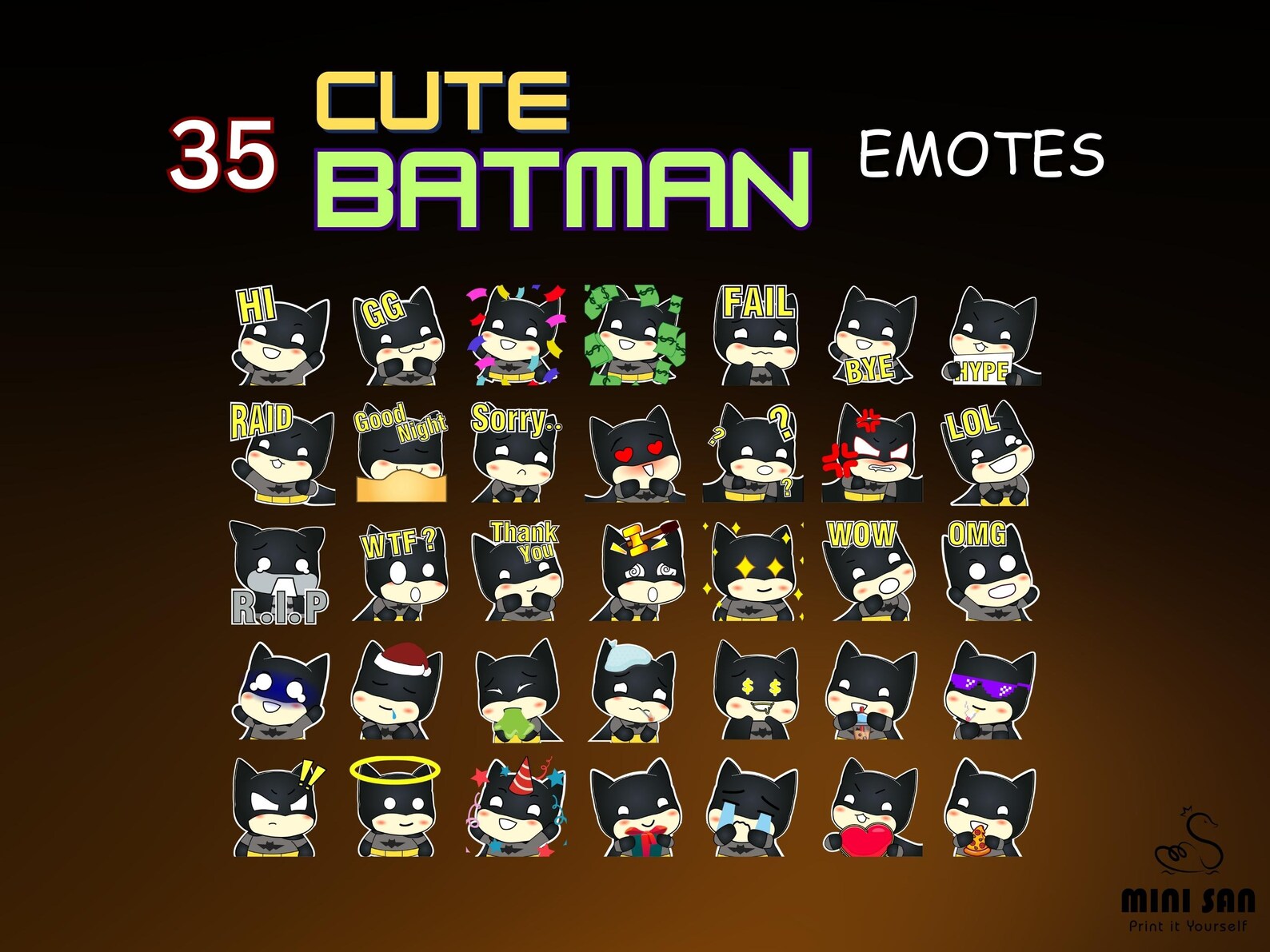 35 Cute Bat Boy Emotes Pack, Twitch Emotes Pack, Discord Emotes Pack ...