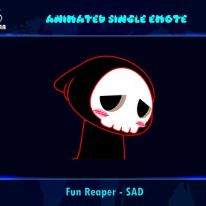 Animated Cute Sad Reaper Emote, Cute Sad Reaper Twitch Emote, Sad ...