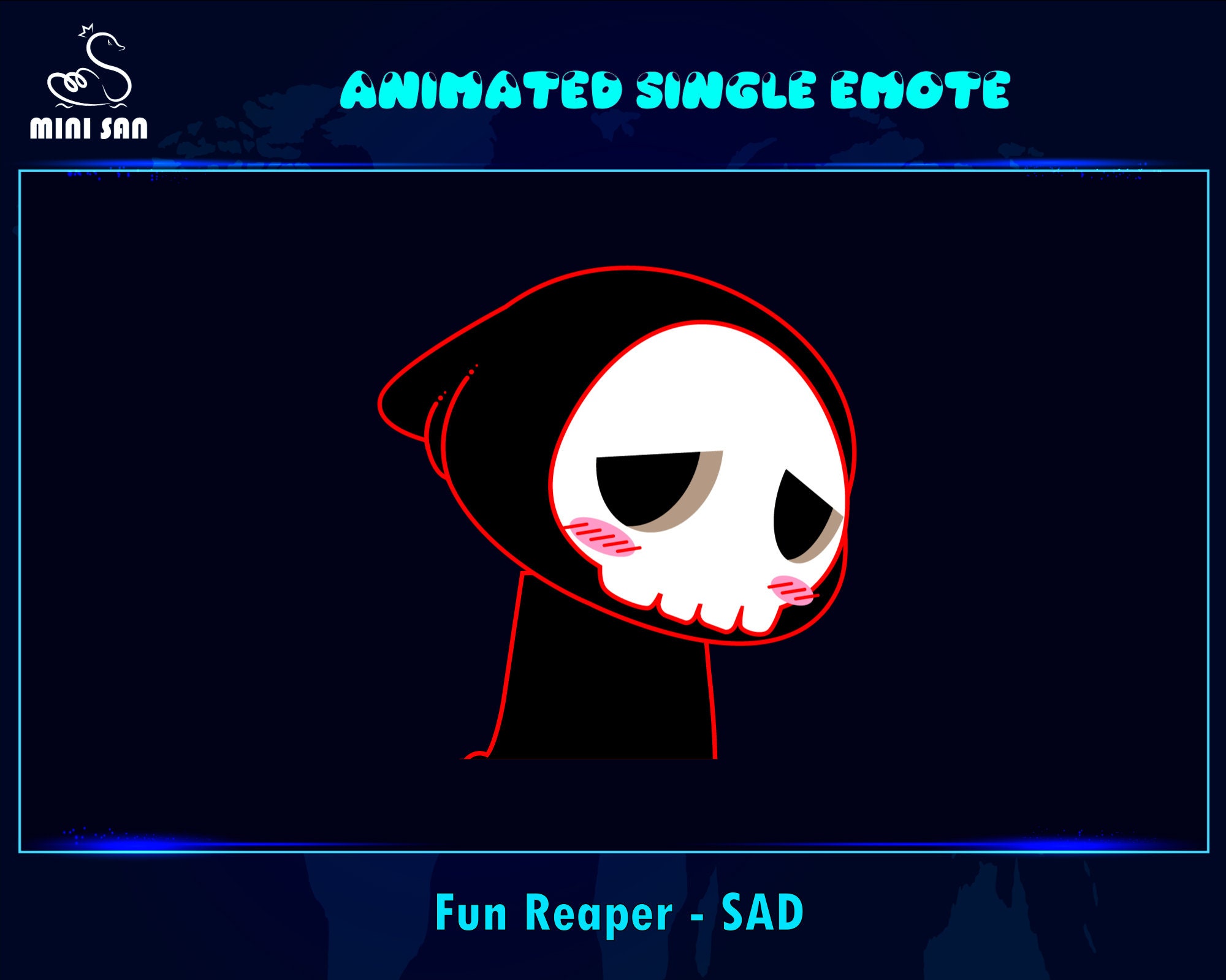 Animated Cute Sad Reaper Emote, Cute Sad Reaper Twitch Emote, Sad ...