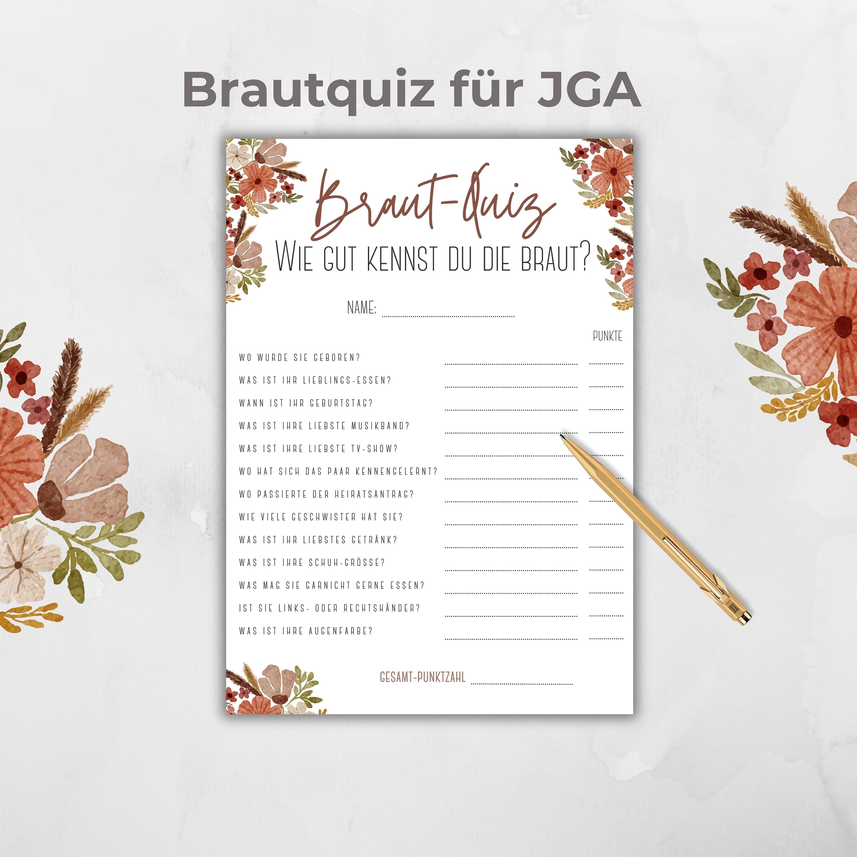 Bride Quiz Customizable, How Well Do You Know the Bride JGA Game ...