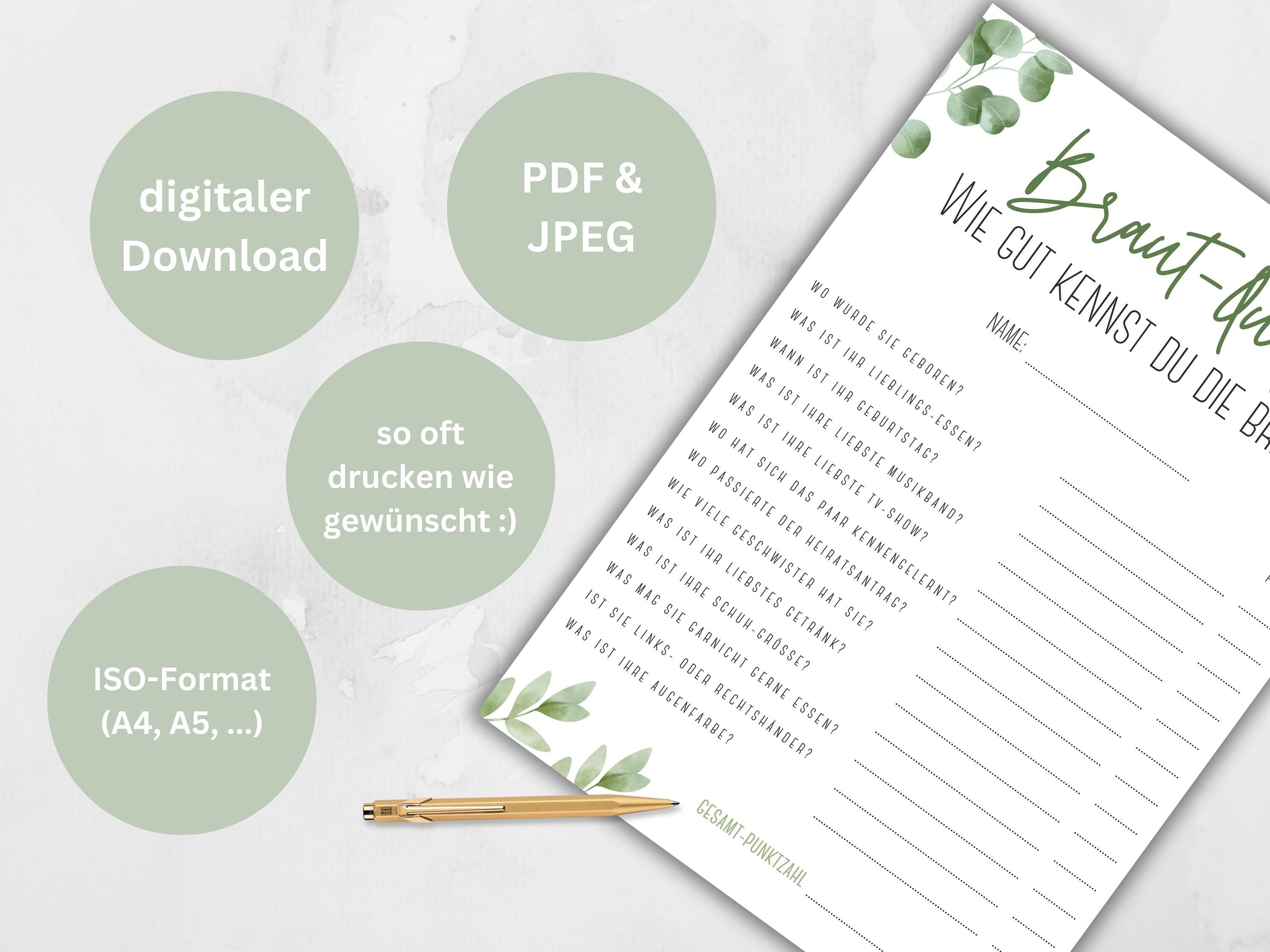 Bride Quiz How Well Do You Know the Bride JGA Game Activity - Etsy