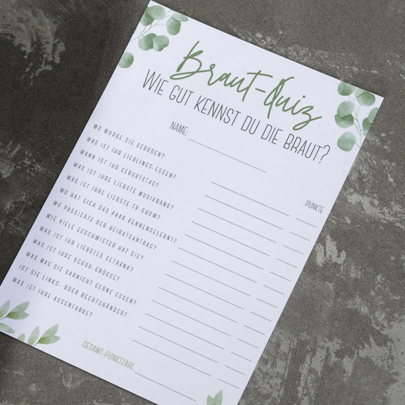 Bride Quiz, How Well Do You Know the Bride JGA Game Activity Bridal ...