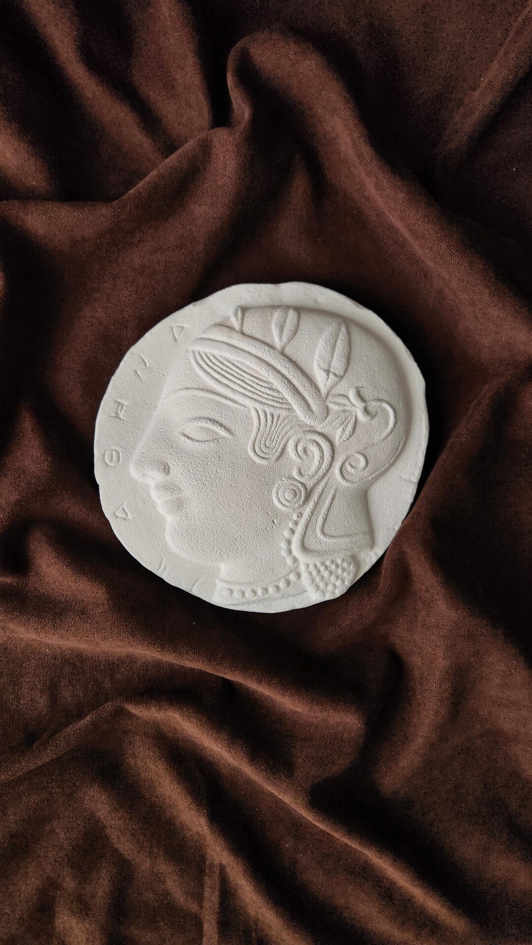 Athena Medallion - Marble Relief - Gift - Sculpture Home or Office ...