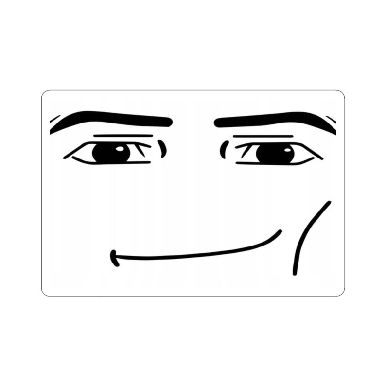 Roblox Man Face Kiss Cut Stickers Etsy