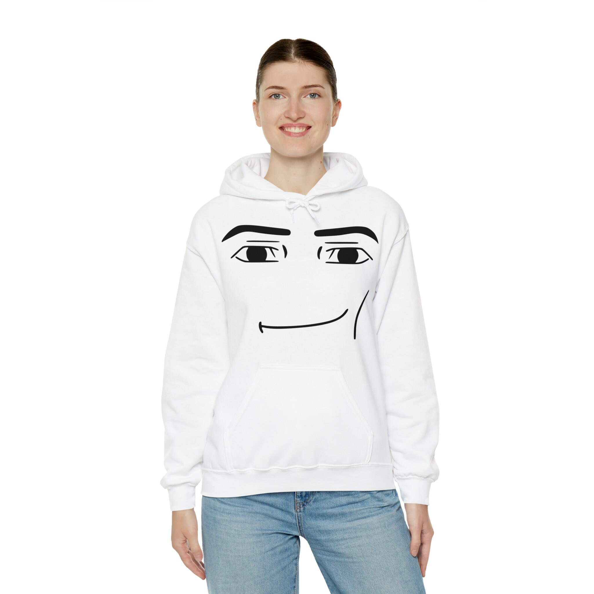 Roblox Man Face Hooded Sweatshirt - Etsy
